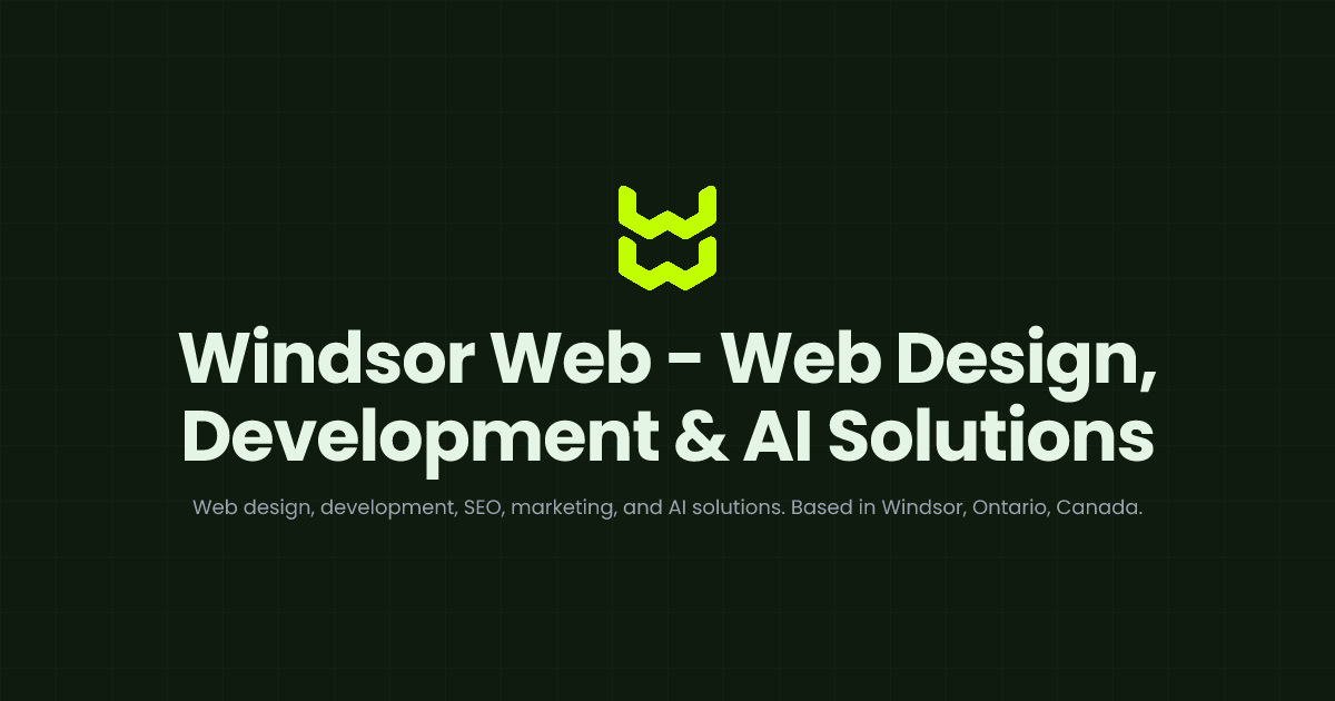 Windsor Web - Web Design, Development & AI Solutions
